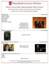 Library Concert Series: Spring Chamber Music Festival | Stony Brook ...