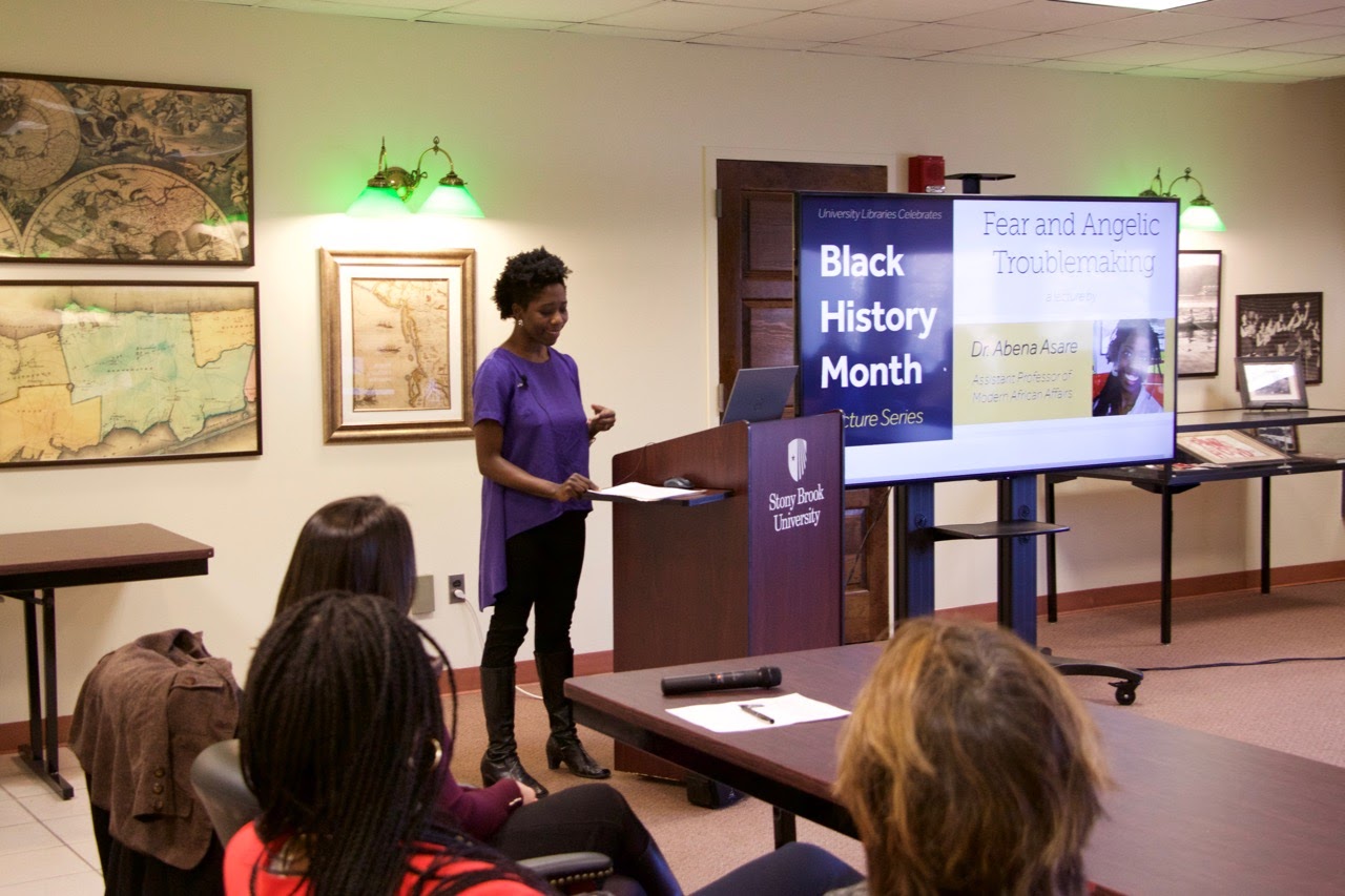Dr Abena Ampofoa Asare Lectures At The Libraries In Honor Of Black