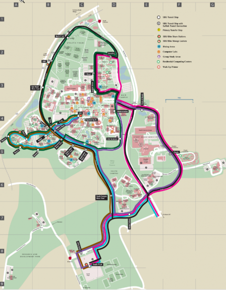 Tech Spotlight: SBU Map With Useful Locations Marked | Stony Brook ...