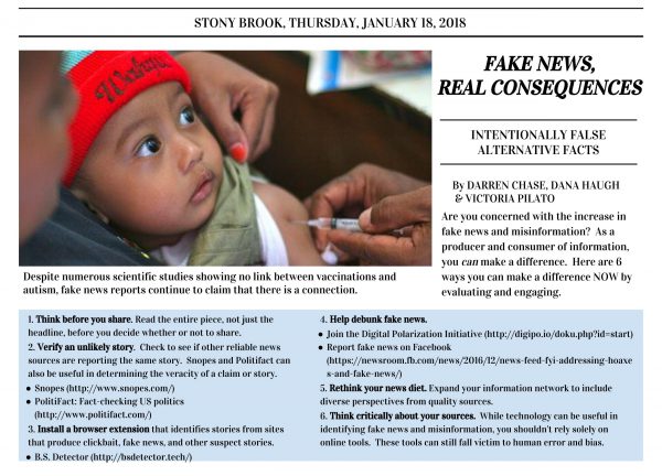 Fake News, Real Consequences | Stony Brook University Libraries