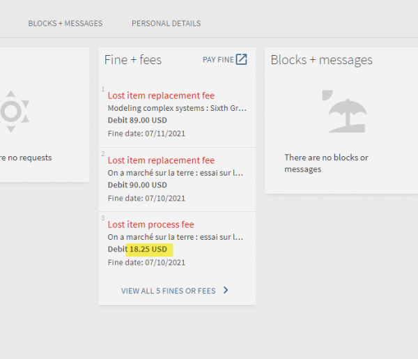 Paying a Library Fine Online | Stony Brook University Libraries