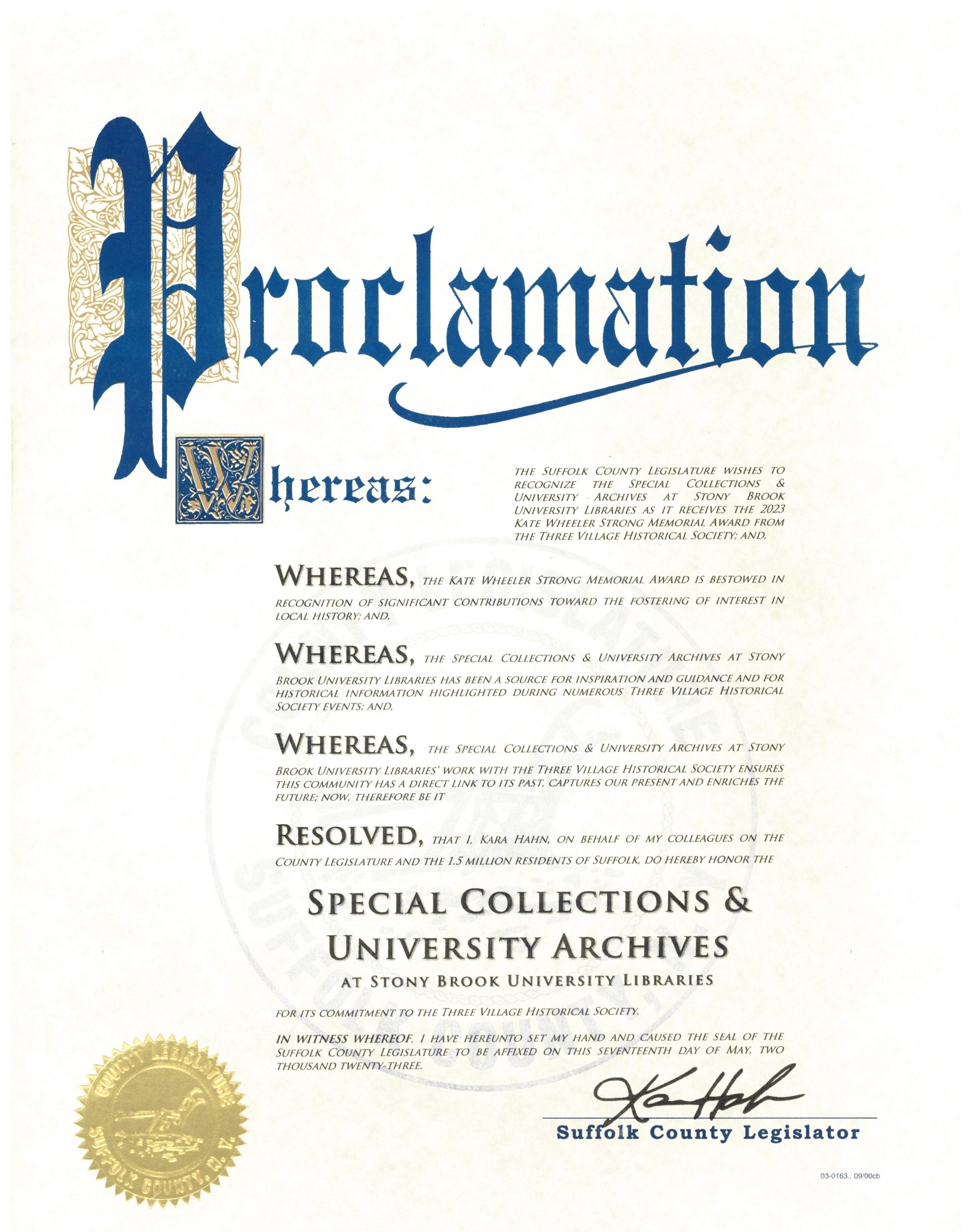 Special Collections and University Archives Honored with Award and ...